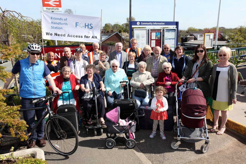 Step-free access to the platforms at Handforth Station