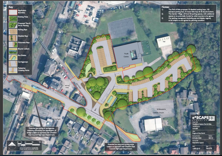 Step-free access to the platforms at Handforth Station